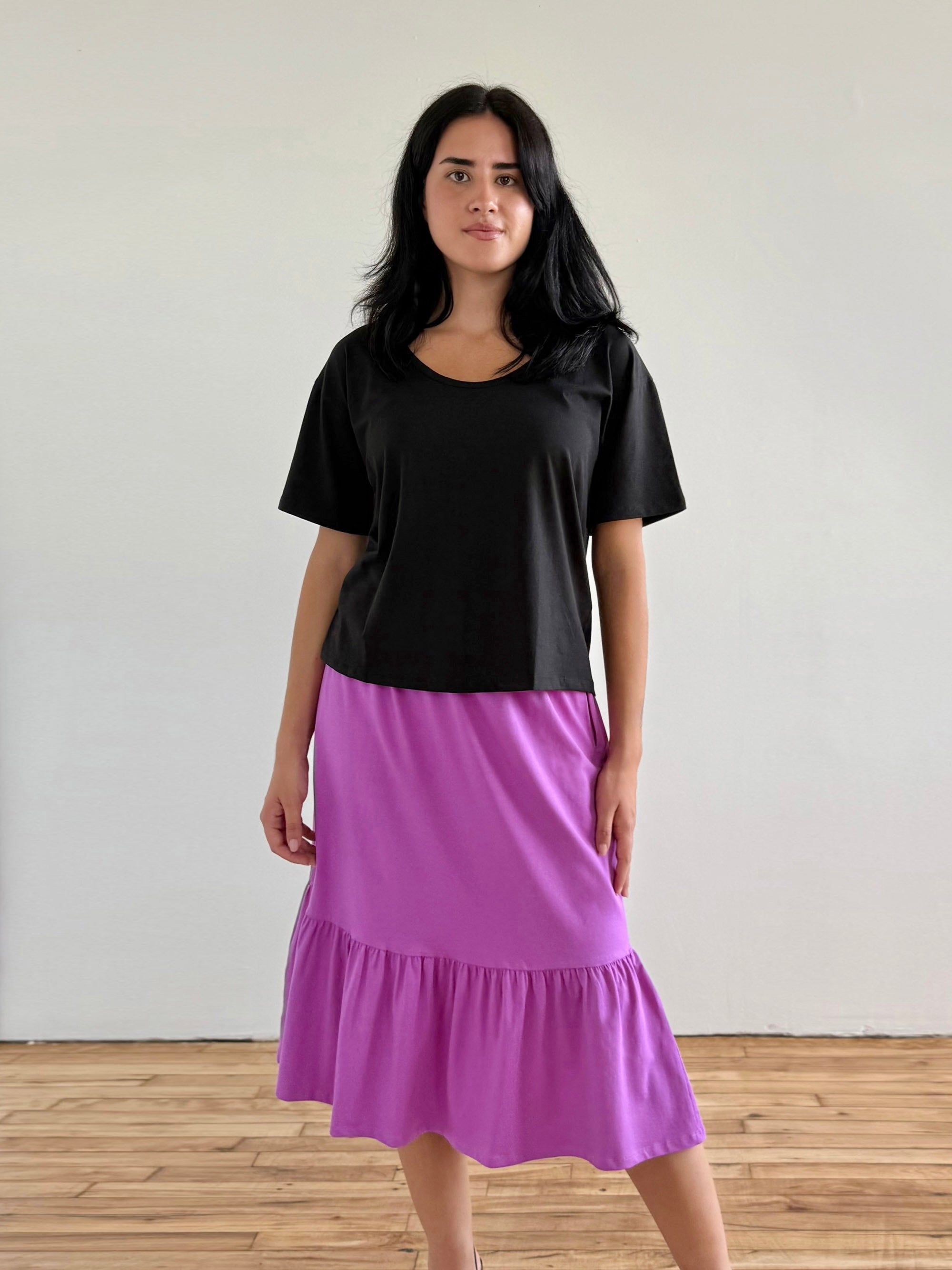 EMILE skirt in Magenta Bloom – Elegantees
