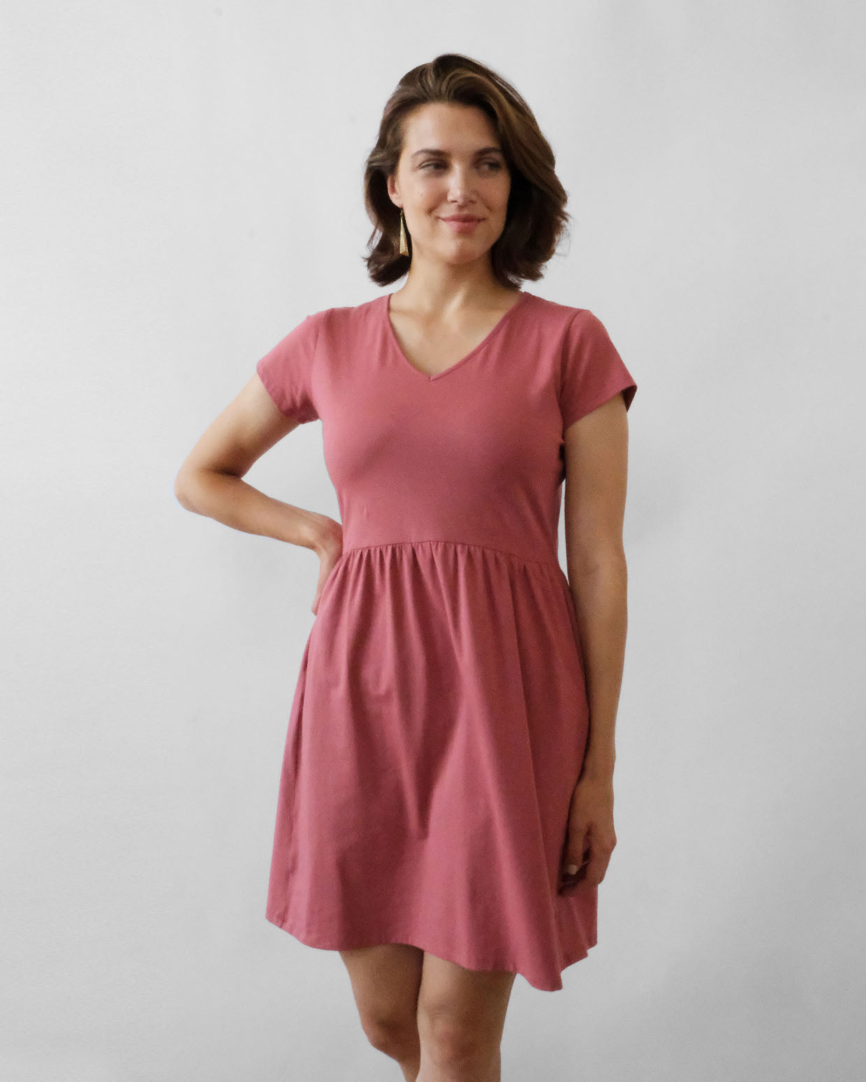 FLEUR dress in Withered Rose – Elegantees
