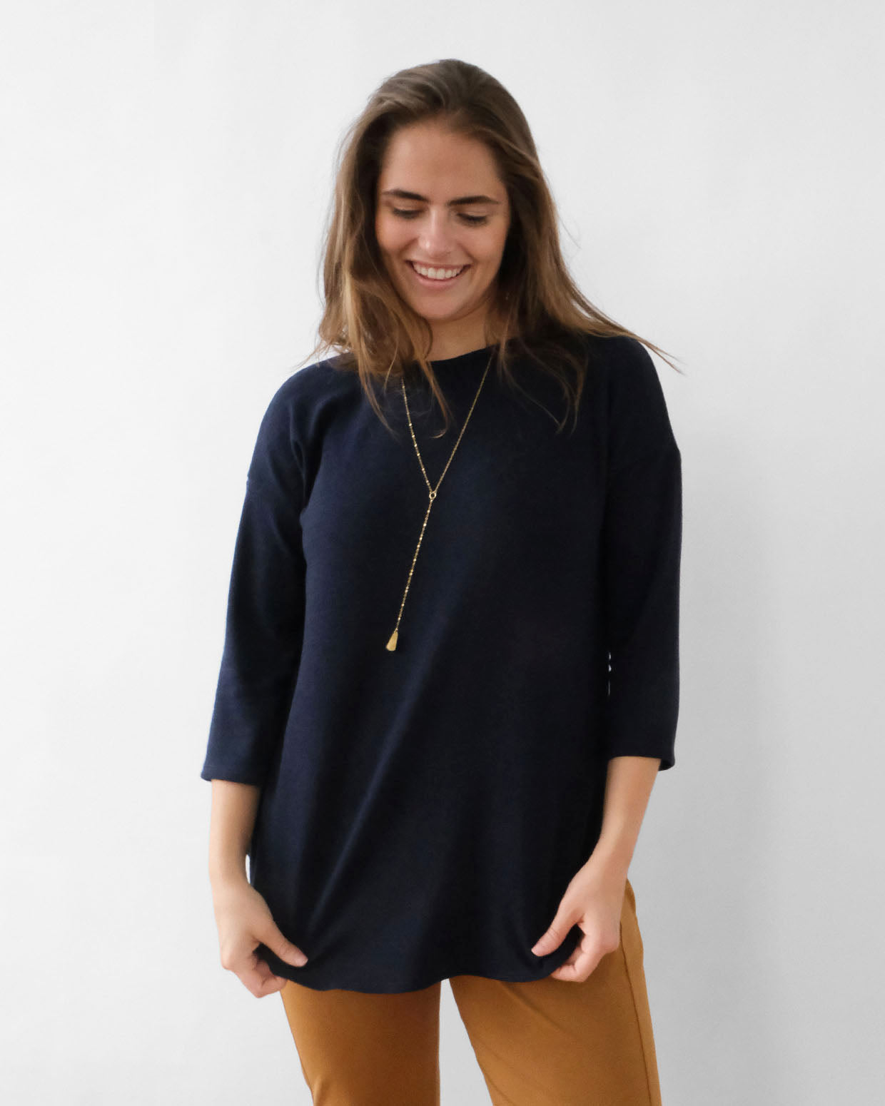 ALMA top in Navy – Elegantees