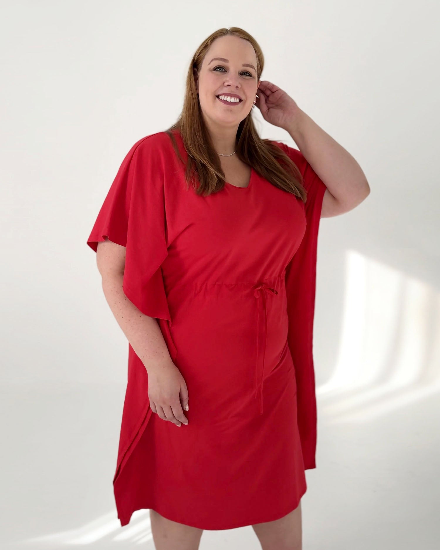MATILDA dress in Bright Red – Elegantees