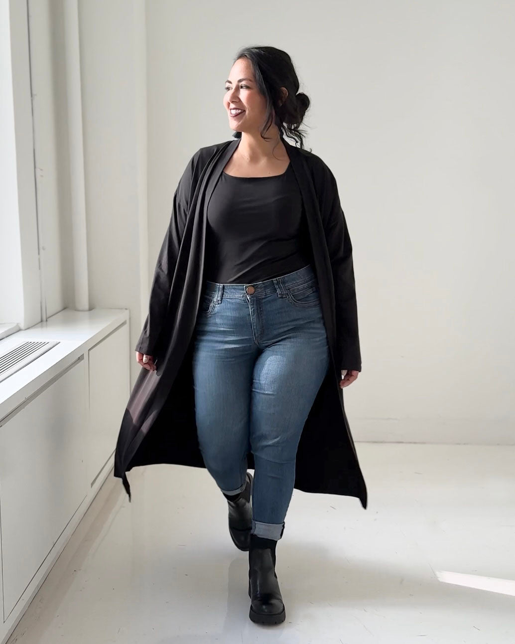 MERRITT duster in Black – Elegantees