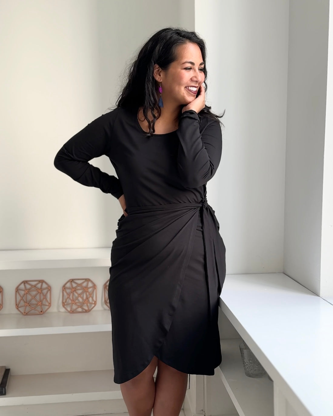 ROWAN dress in Black – Elegantees