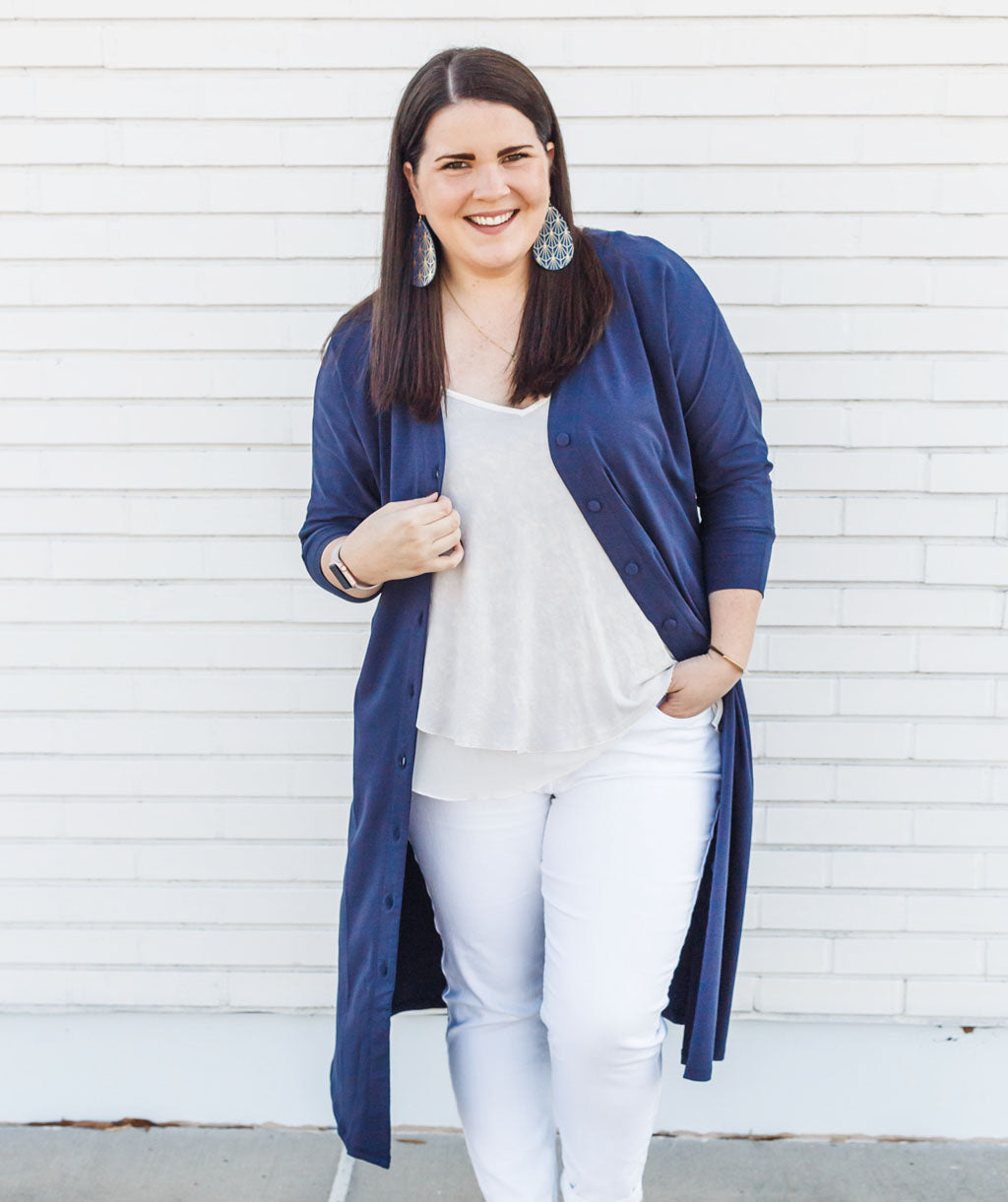 The MOLLY multi-wear design in Navy – Elegantees