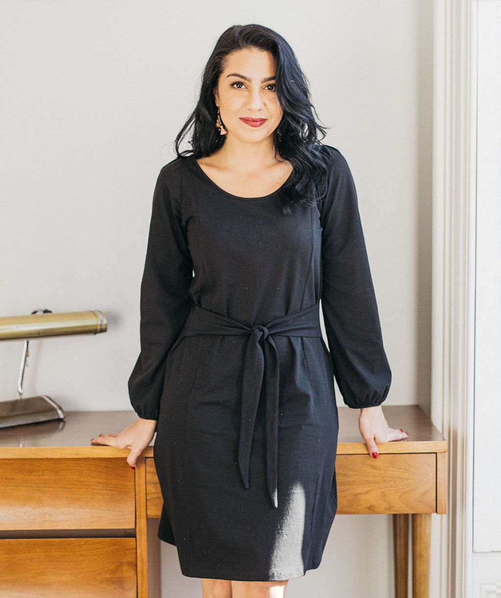 The SANDY dress in Black – Elegantees